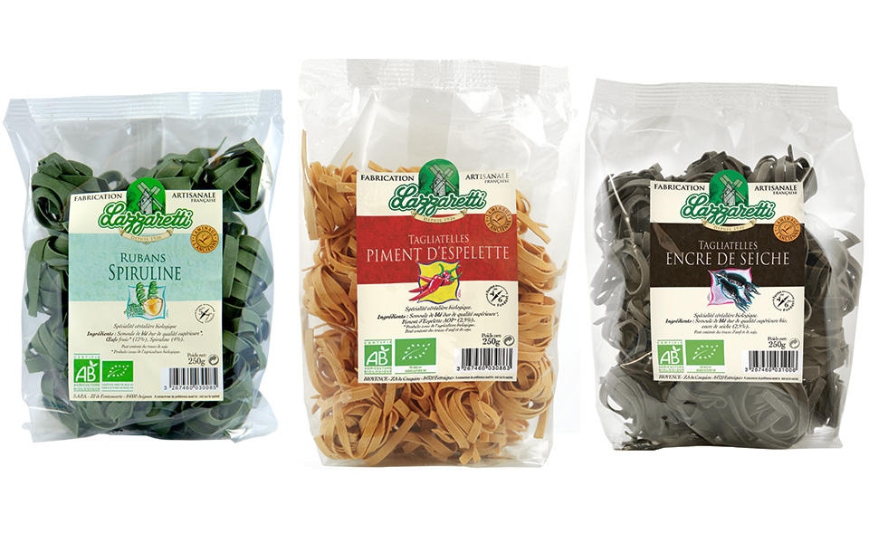 pâtes bio Lazzaretti : des nouvelles saveurs et nouvelles couleurs