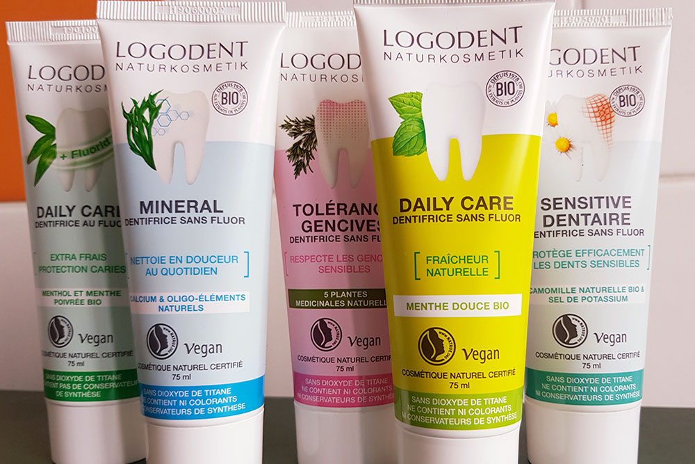 Logodent : des dentifrices bio et vegan sans dioxyde de titane