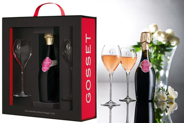 Cuvée Grand Rosé de Maison Gosset pour fêter la Saint-Valentin